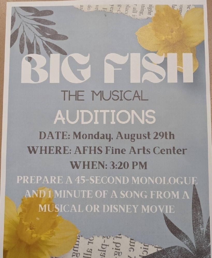 AFHS Fall Musical Auditions | American Falls School District #381
